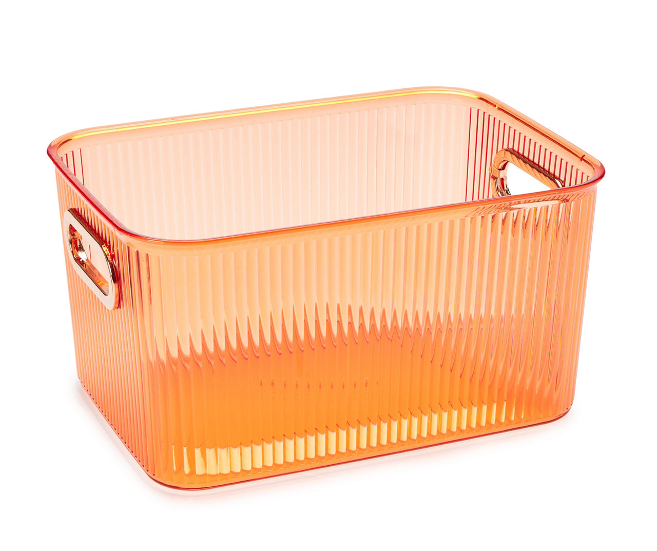 Real Living Real Living Fluted Acrylic Storage Bin | Big Lots