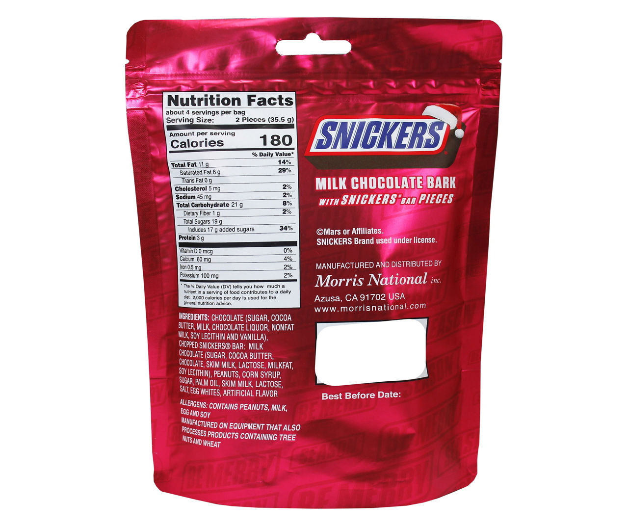 Mars Snickers Milk Chocolate Bark, 5 Oz. | Big Lots