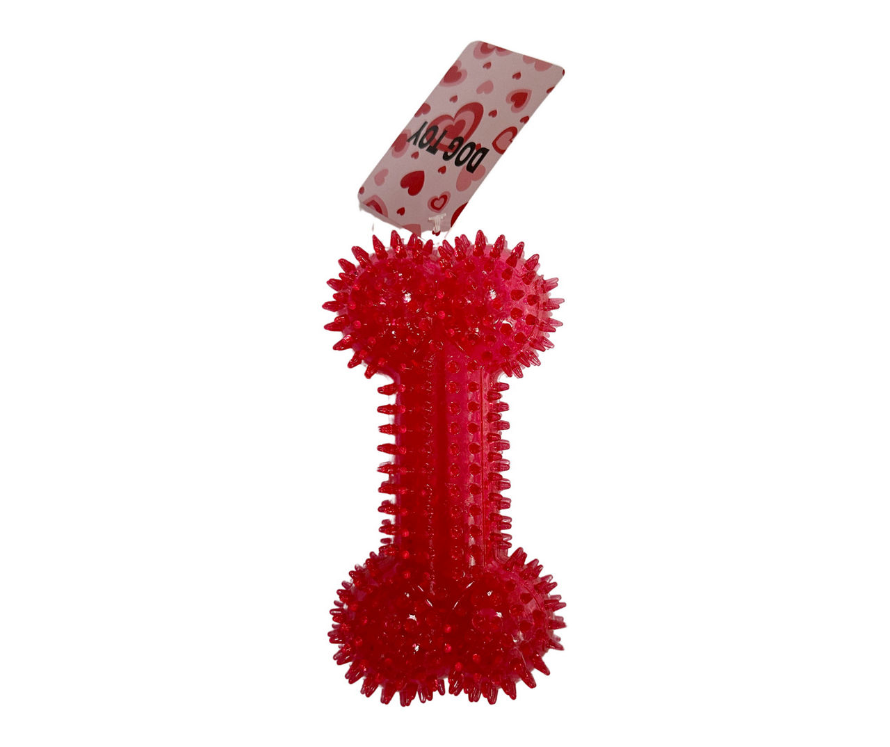 Red Valentine Spike Bone Dog Toy | Big Lots