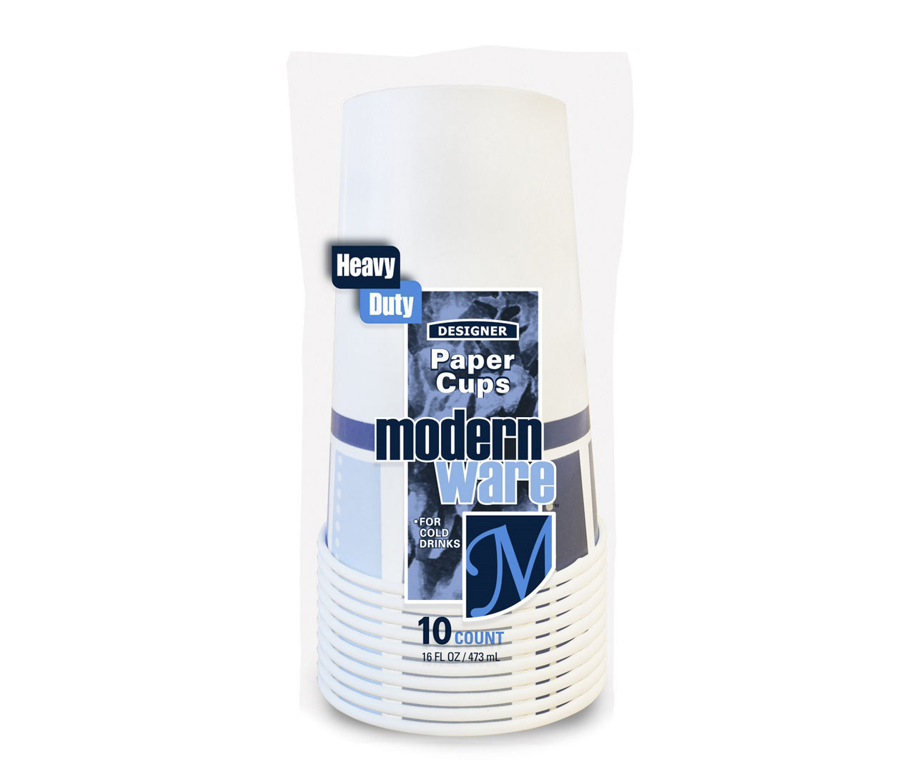 Modernware Heavy-Duty Designer 16 Oz. Paper Cups, 10-Count | Big Lots