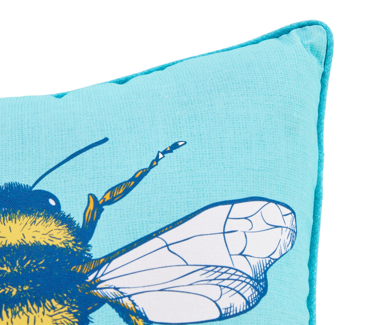 Real Living Wave Blue Charming Bee Throw Pillow | Big Lots