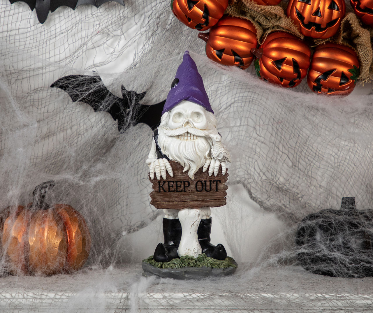Northlight "Keep Out" Skeleton Gnome Tabletop Decor | Big Lots