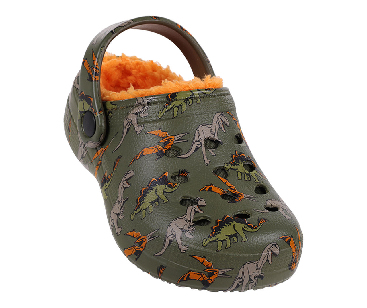 Capelli Capelli Toddler Green Dino Print Faux Fur-Lined Clog | Big Lots