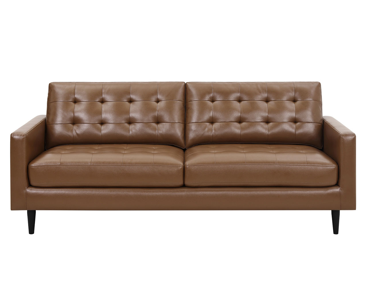 Drexel Sutton Chestnut Faux Leather Sofa | Big Lots