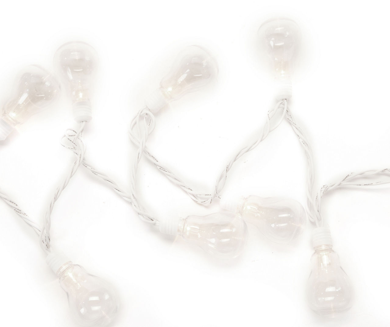 Real Living Clear Edison Bulb Light Set with White Wire, 35-Lights ...