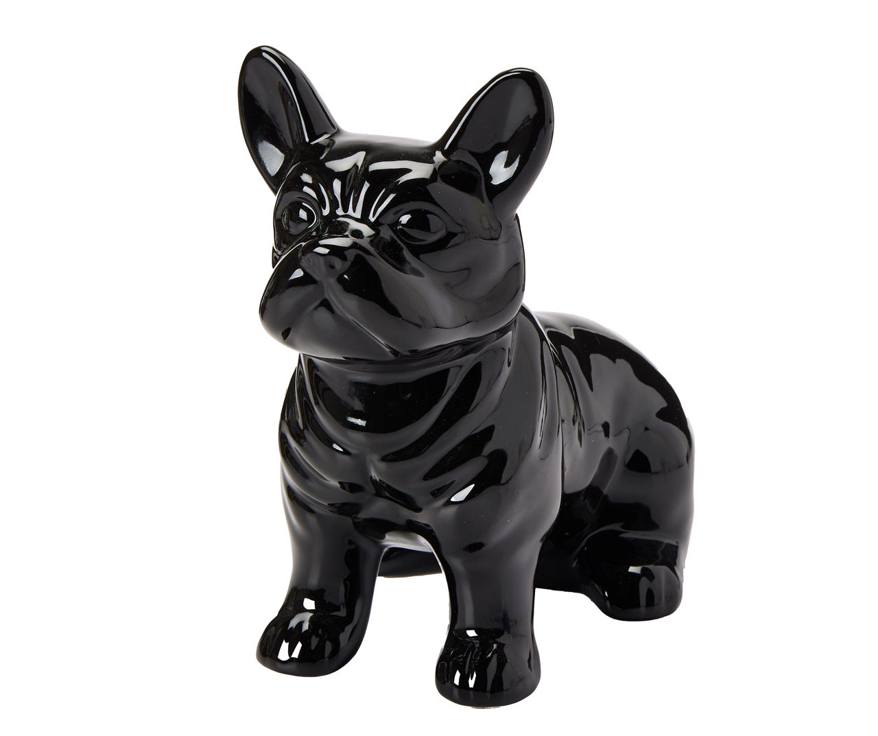 Black Sitting French Bull Dog Ceramic Tabletop Decor | Big Lots
