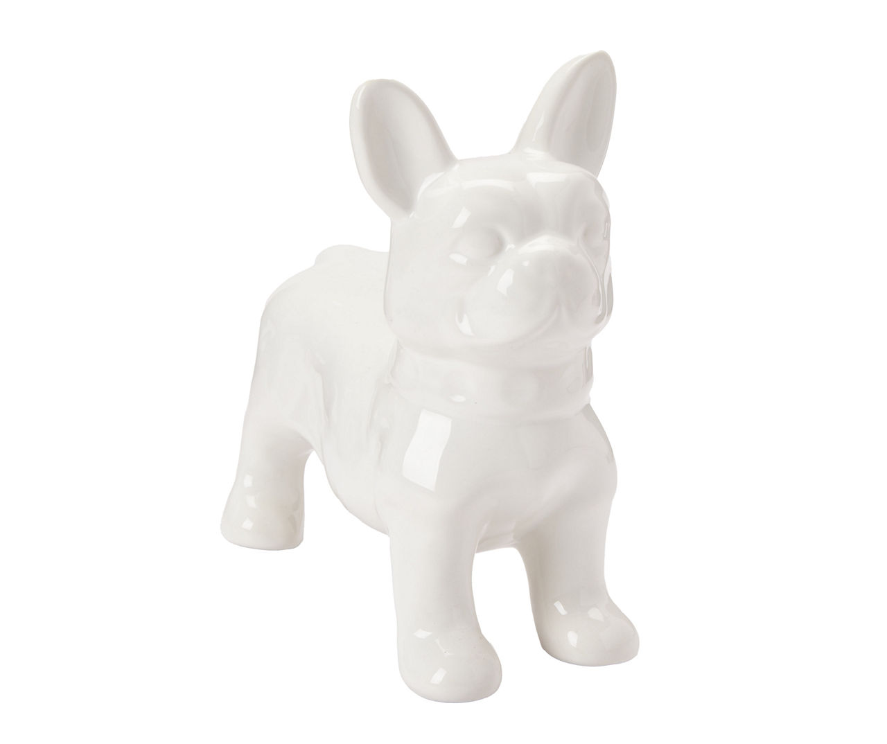 White Standing French Bull Dog Ceramic Tabletop Decor | Big Lots