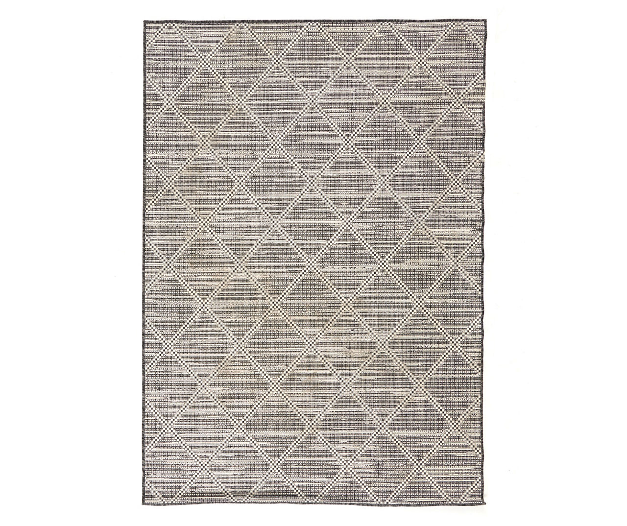 Broyhill Laurel Terrace Light Gray & Black Outdoor Area Rug | Big Lots