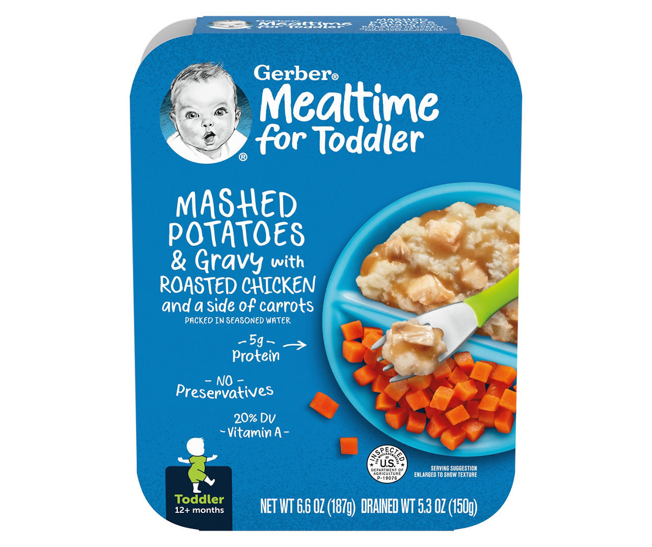 Gerber Gerber Lil' Entrees Mashed Potatoes and Gravy with Roasted ...