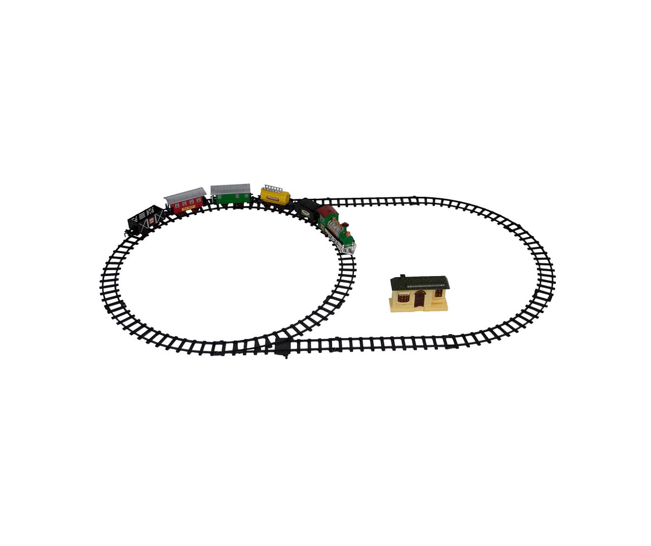 Northlight Green & Black 18-Piece Animated Train Set | Big Lots
