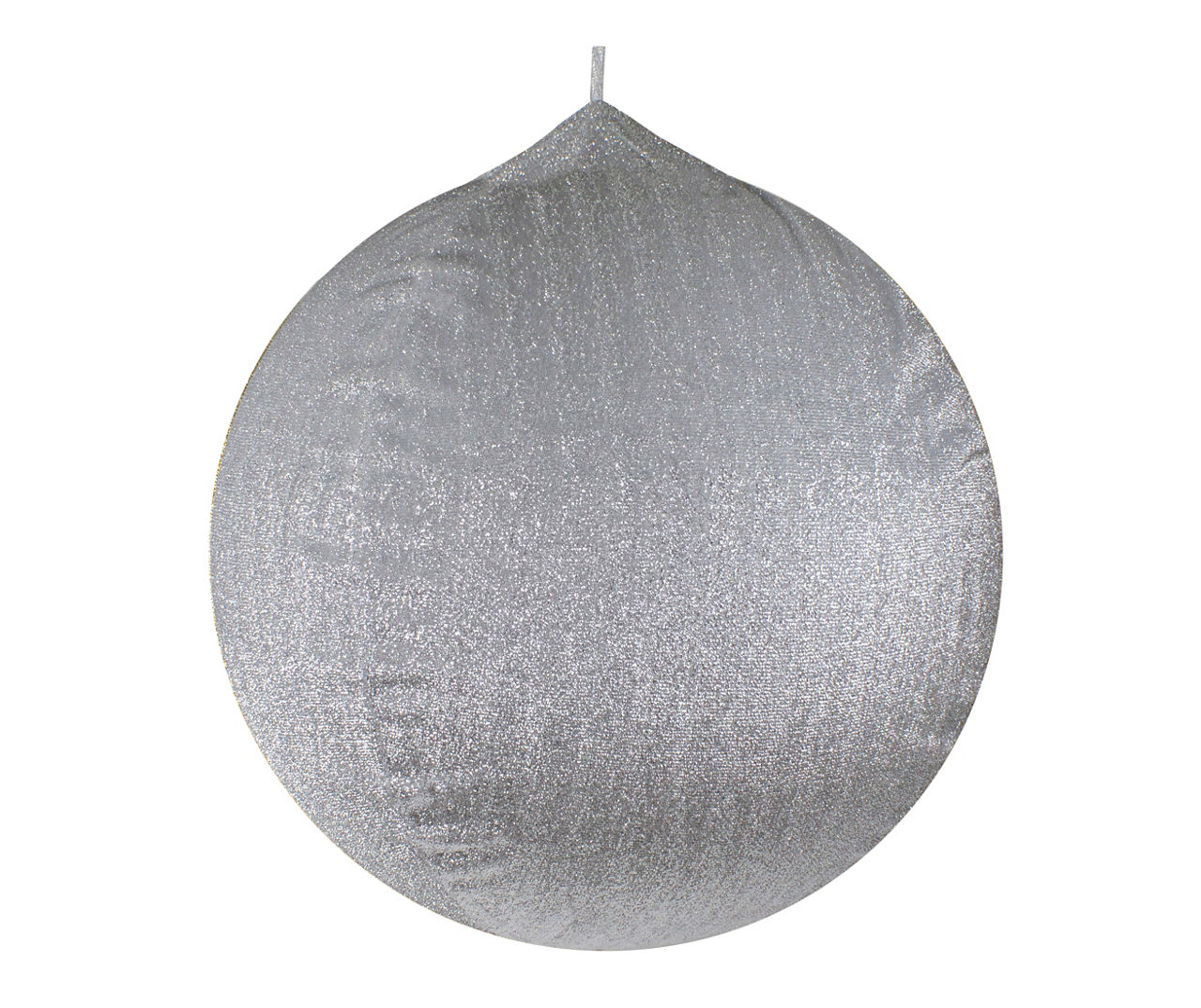 Northlight 27.5" Inflatable Silver Tinsel Ball Ornament | Big Lots