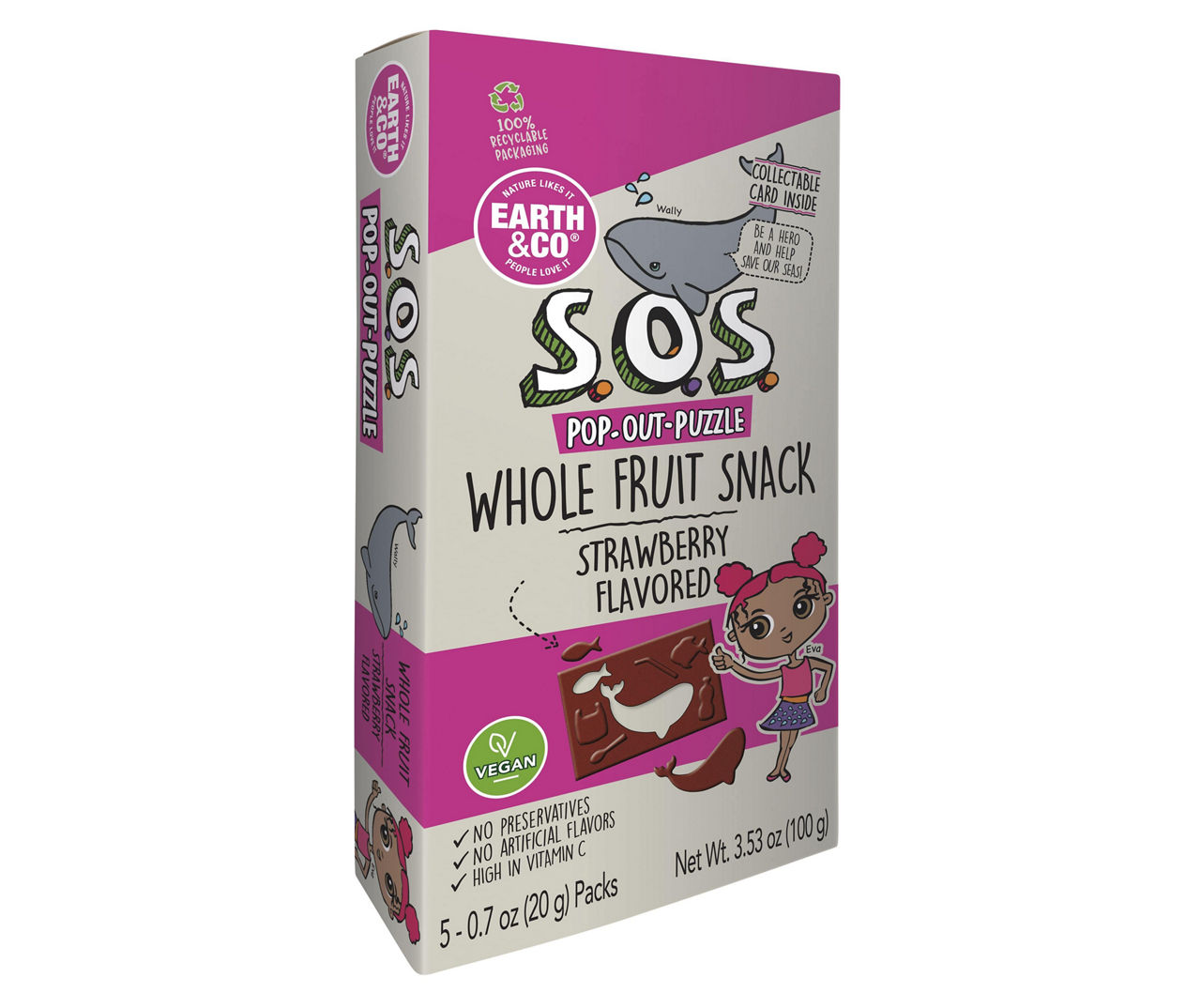 Strawberry Pop-Out-Puzzle Fruit Snack, 5-Pack | Big Lots