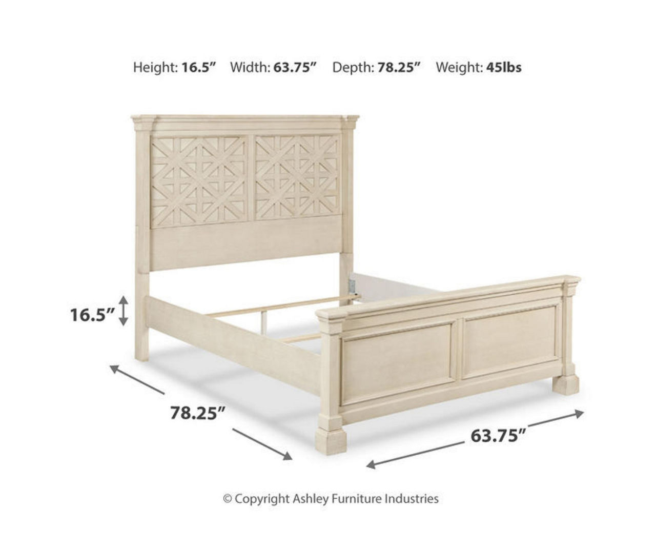 Signature Design By Ashley Bolanburg Queen Panel Rails | Big Lots