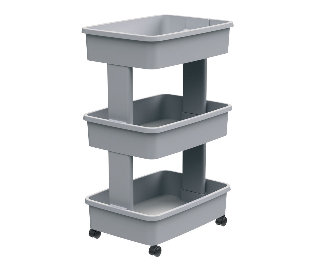 Starplast Gray Pumice 3-Tier Multi-Purpose Cart | Big Lots