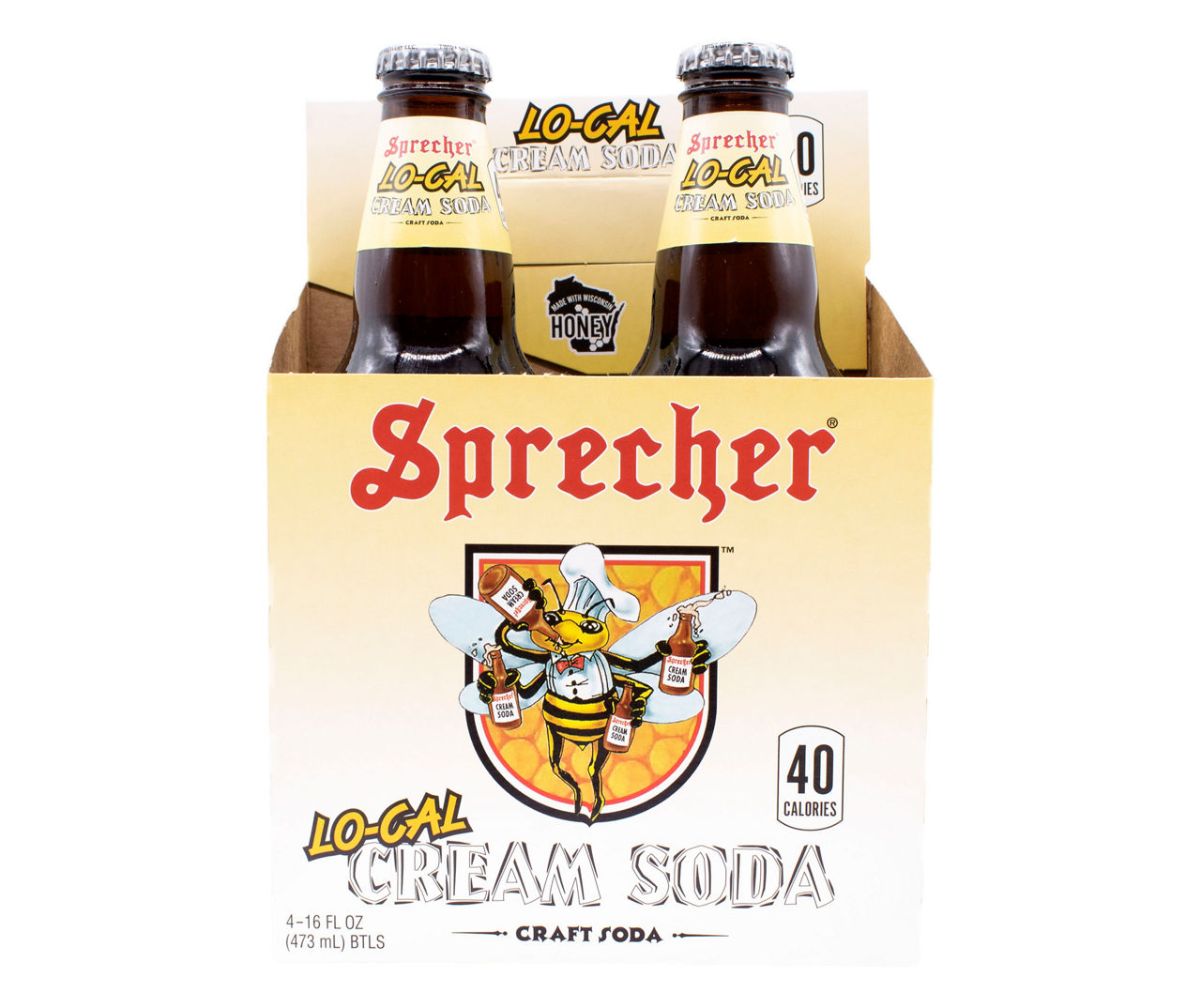 Sprecher Lo-Cal Cream 16 Oz. Craft Soda, 4-Pack | Big Lots