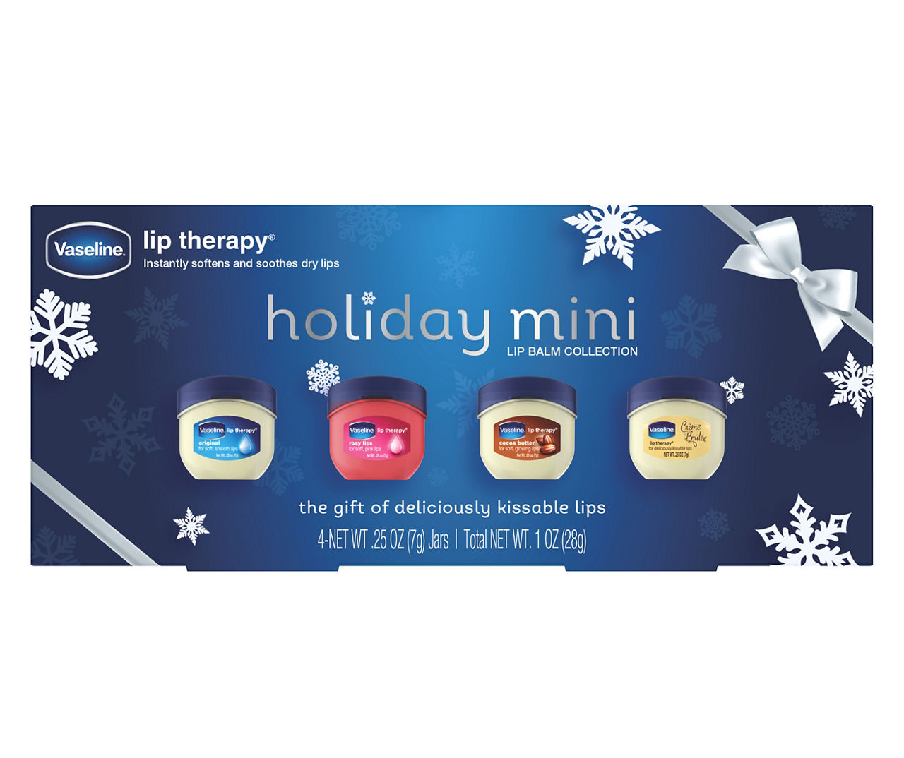 Vaseline Holiday Mini Lip Balm Collection, 4-Pack | Big Lots