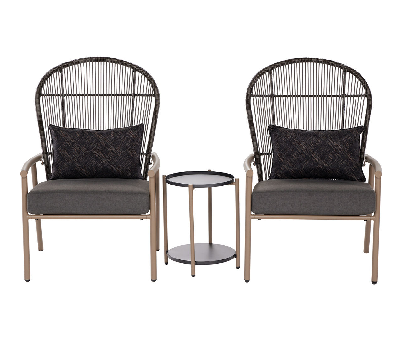 3 piece wicker patio set big lots store