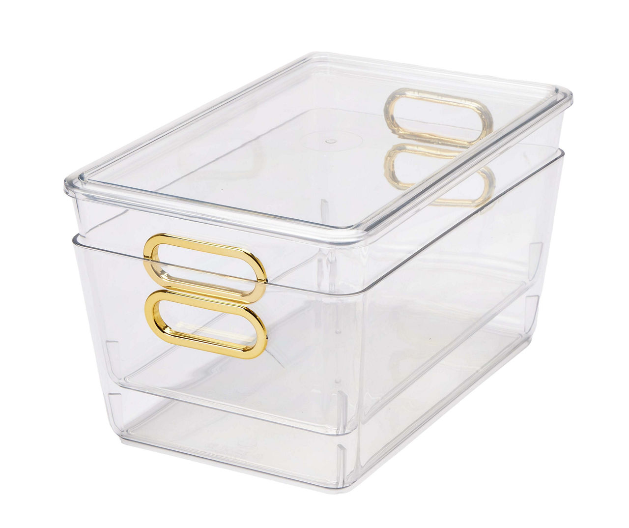 Clear Acrylic Storage Bins With Lids, 2-Pack | Big Lots