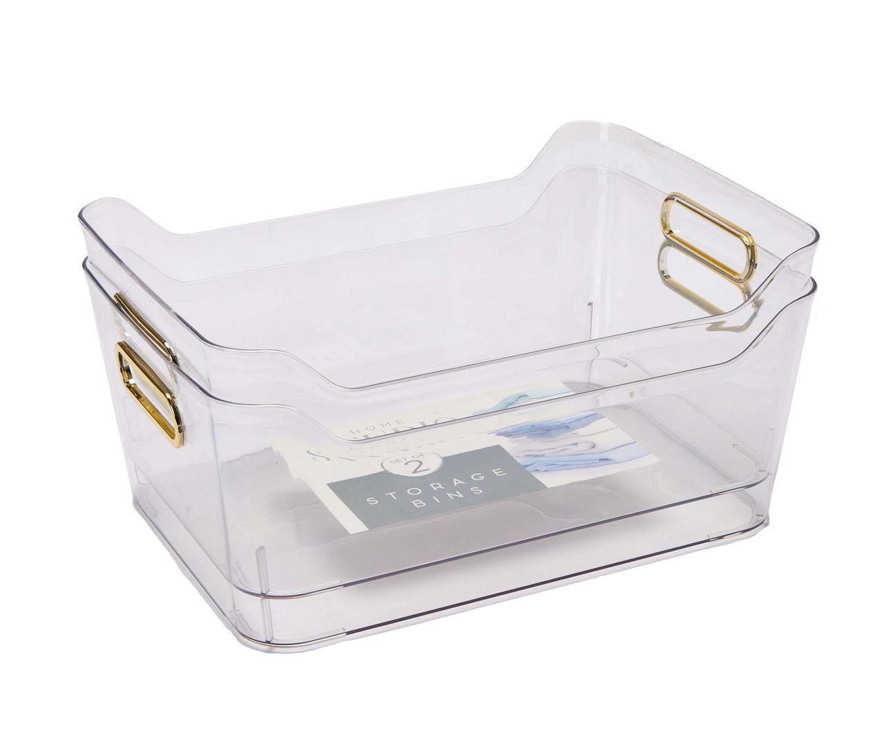 Clear Acrylic Open Storage Bins, 2-Pack | Big Lots