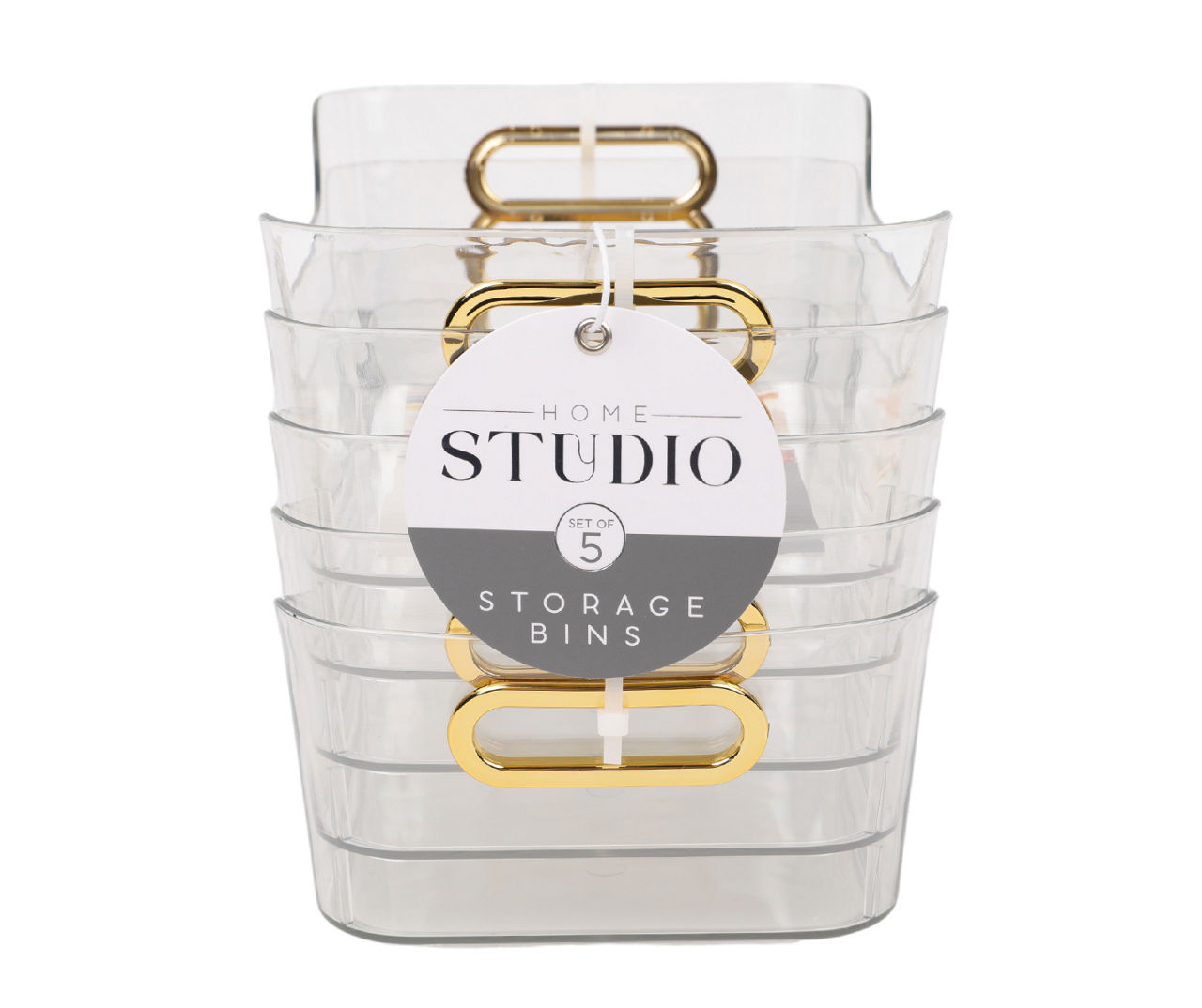 Clear Acrylic Open Storage Bins, 5-Pack | Big Lots