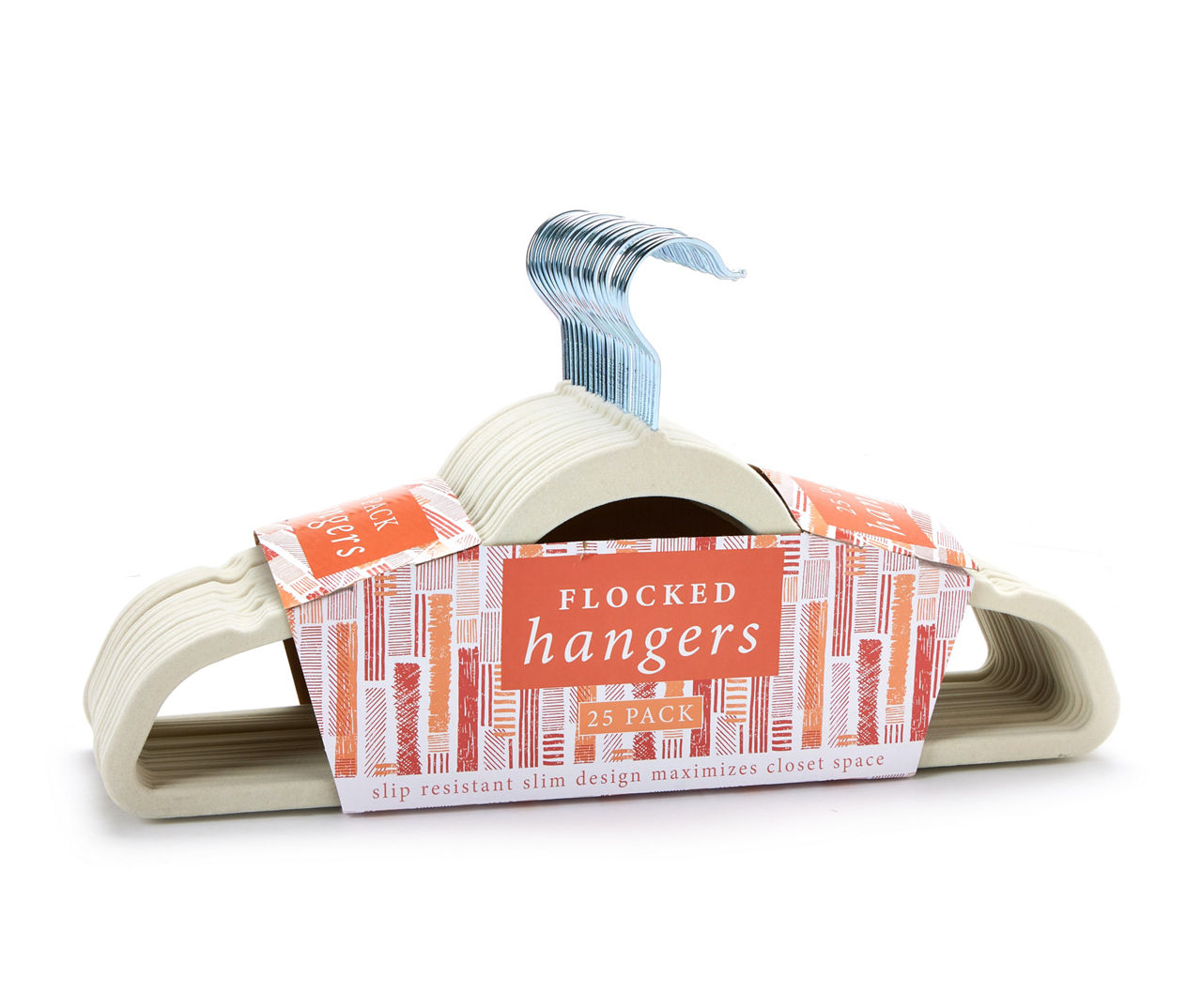 Ivory Velvet Hangers, 25-Pack | Big Lots