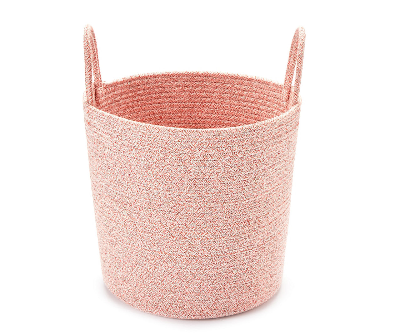 Real Living Coral Cotton Rope Storage Bin | Big Lots