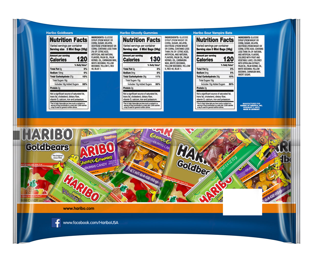 Haribo Sweet & Scary Gummy Mix, 45-Pack | Big Lots