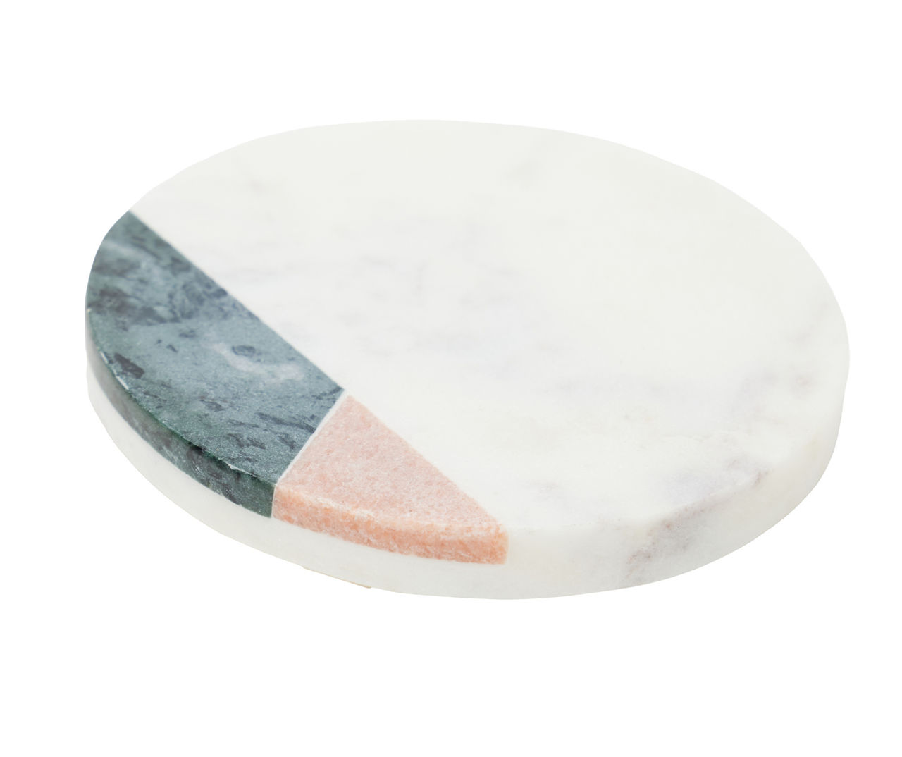 Real Living Tri-Color Inlay Marble Coasters, 4-Pack | Big Lots