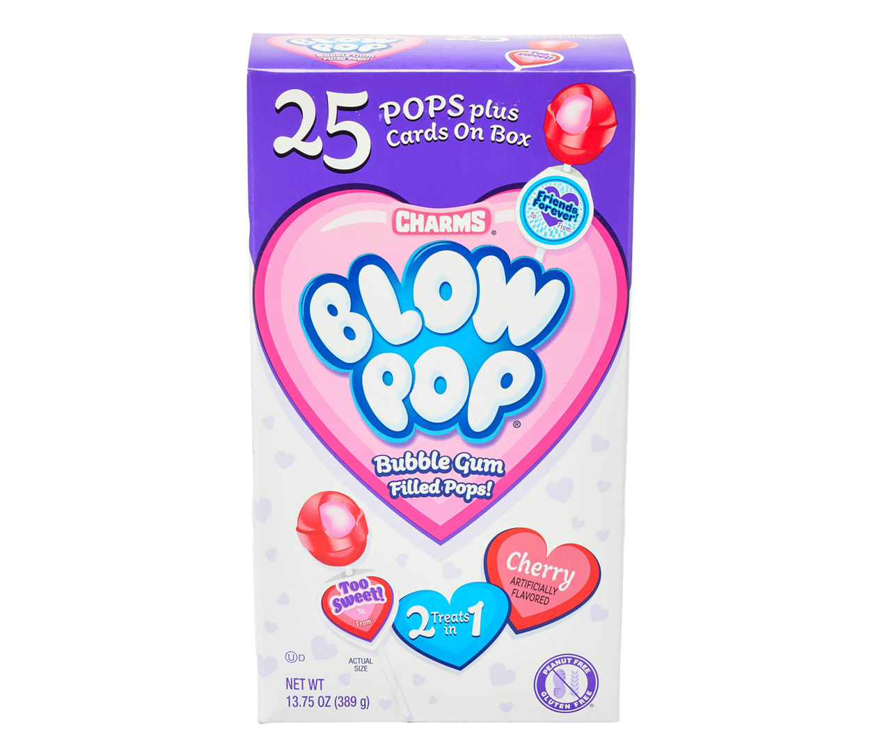 Charms Blow Pop Valentine's Day Bubble Gum Suckers, 25-Count | Big Lots