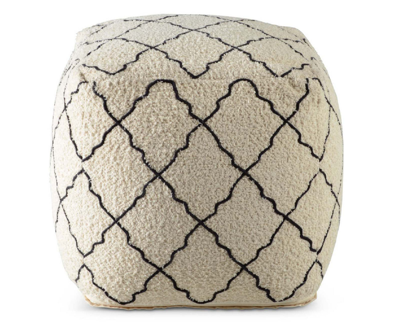 Steve Silver Lattice Square Pouf