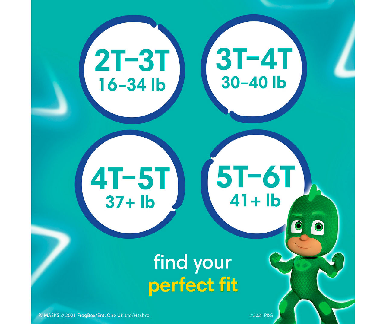 Pampers Size 4T-5T PJ Masks Easy Ups Training Underwear, 18-Count | Big ...