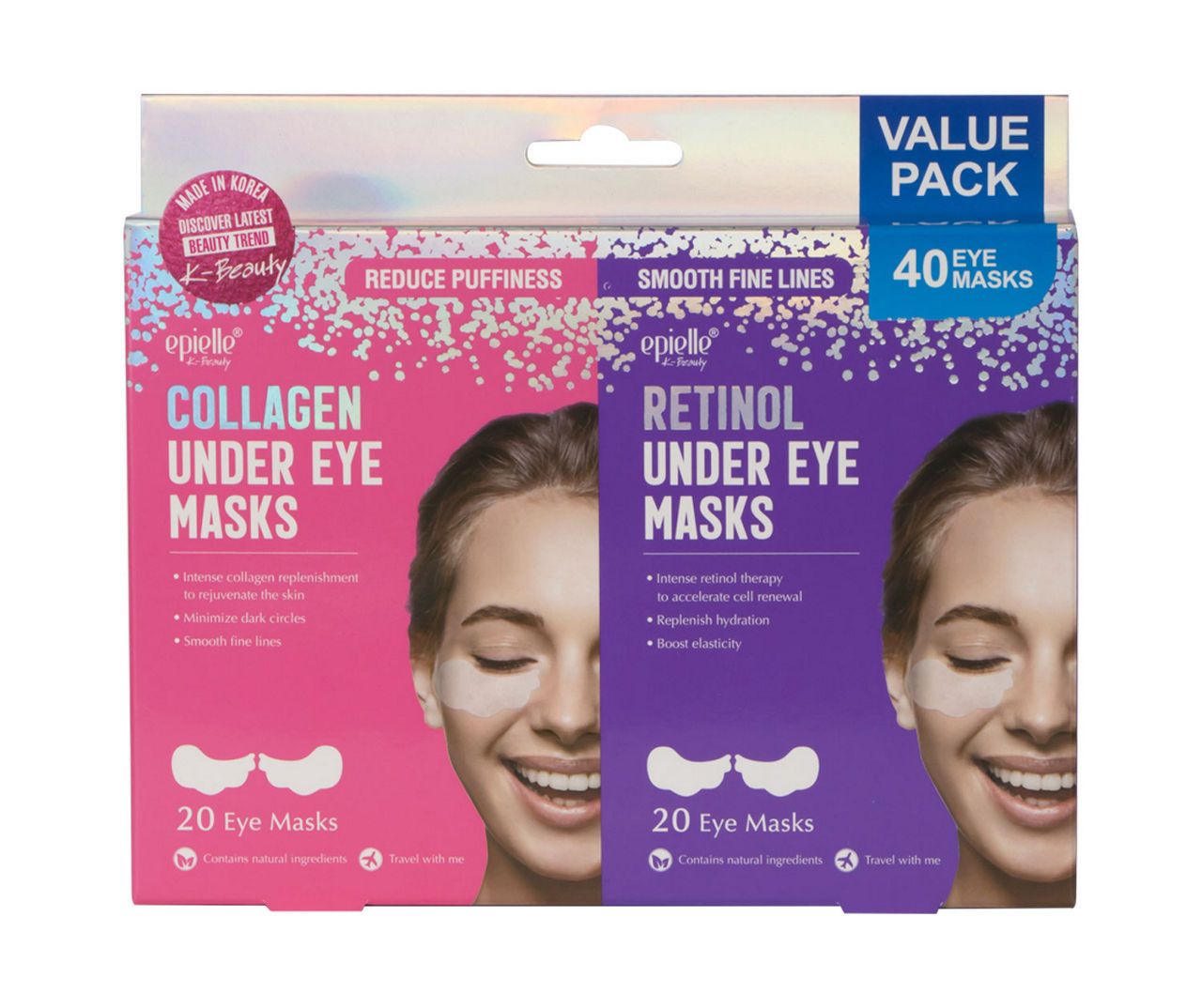 epielle Duo Eye Masks, 40-Count | Big Lots