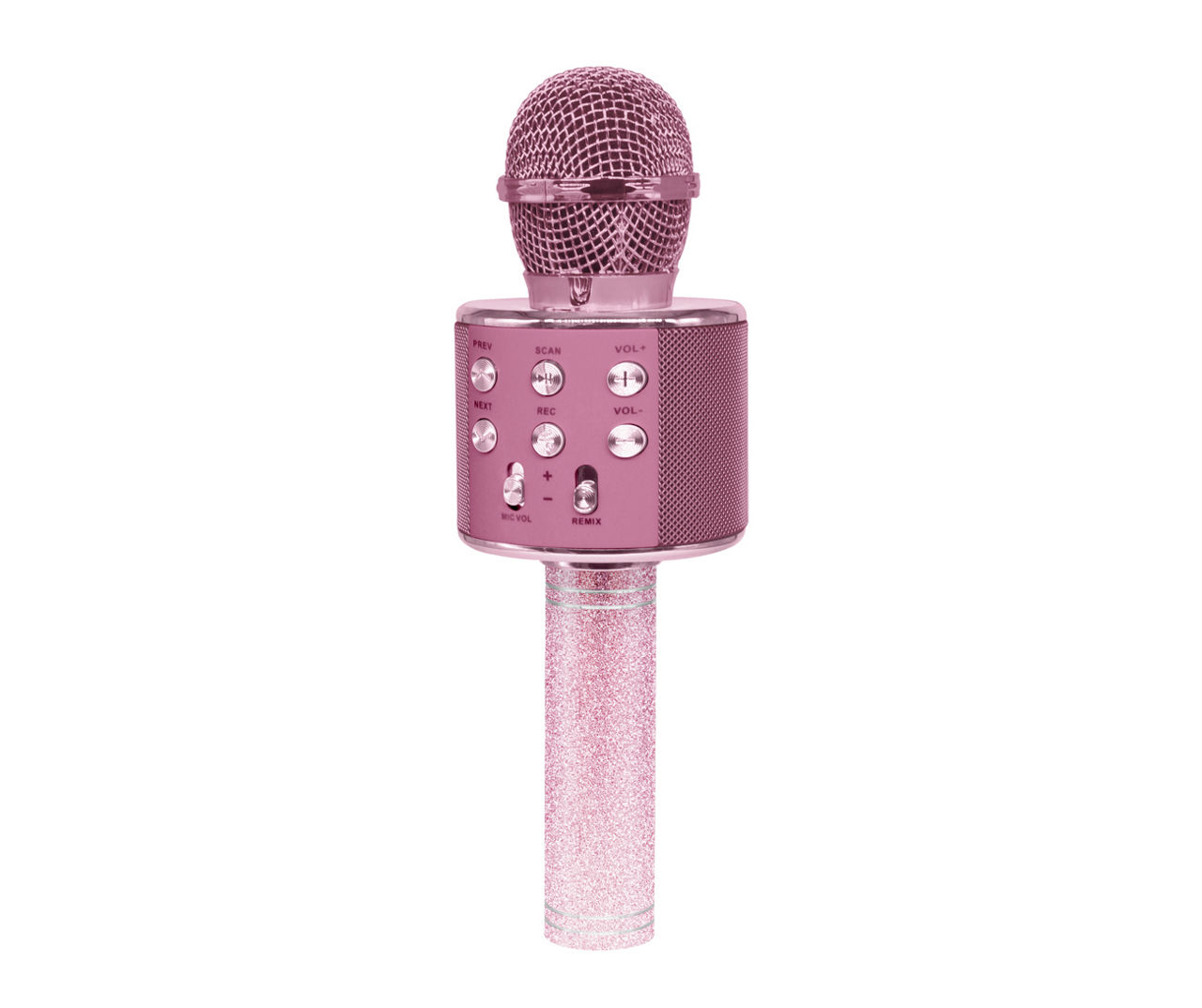 Glitter Pink Karaoke Mic With Speaker | Big Lots