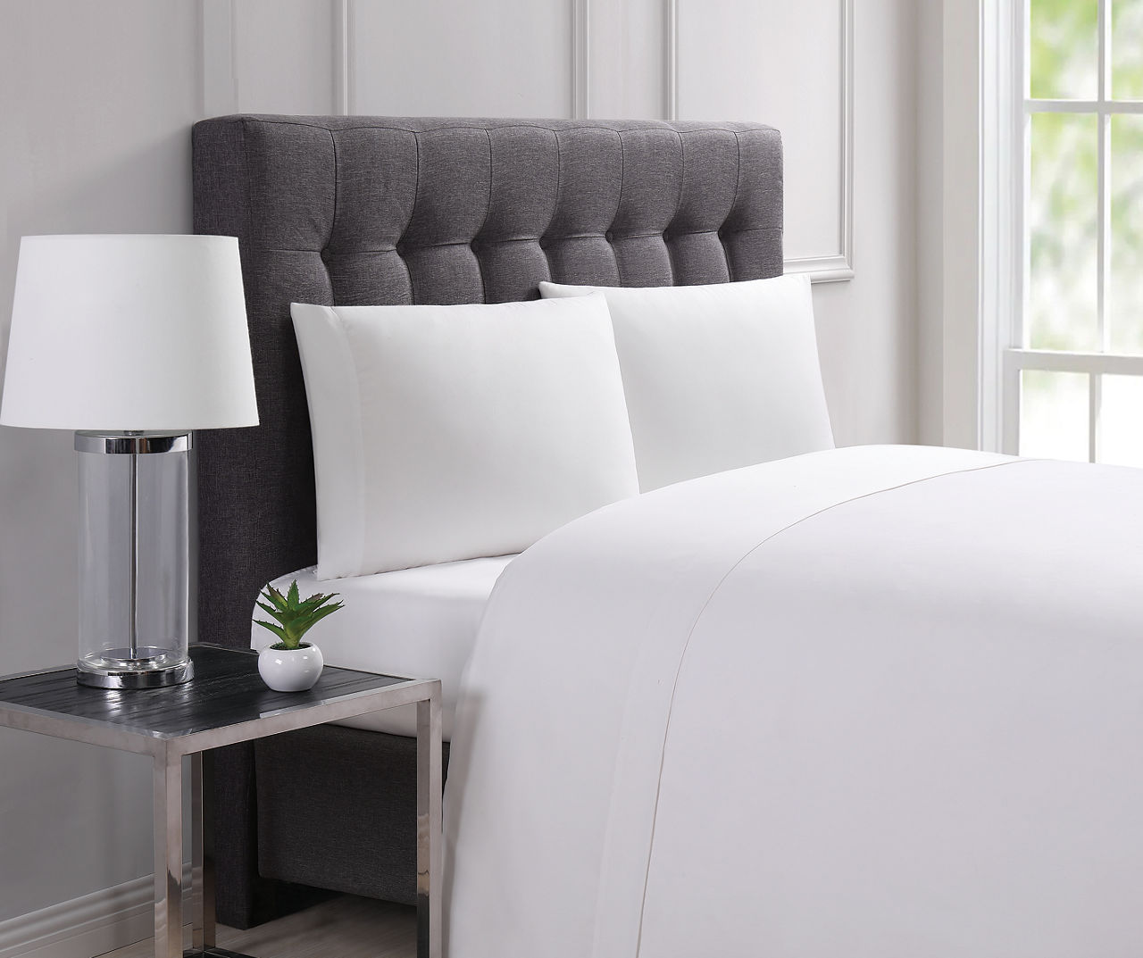 Simply Essentials White 85 GSM 4-Piece Full Sheet Set | Big Lots