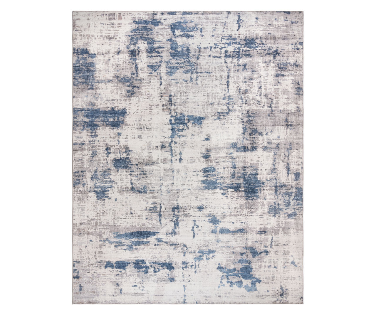 Cenis Gray & Blue Abstract Area Rug, (5' x 7') | Big Lots