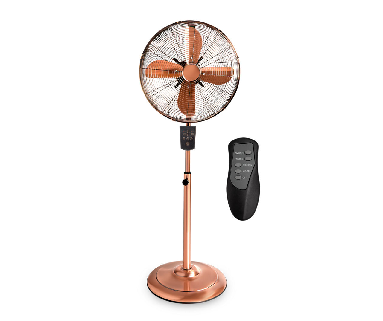 Viento Copper 3-Speed Oscillating Floor Fan, (16") | Big Lots