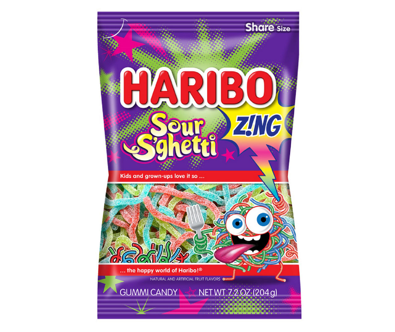 Haribo Zing Sour S'ghetti Gummies, 7.2 Oz. | Big Lots