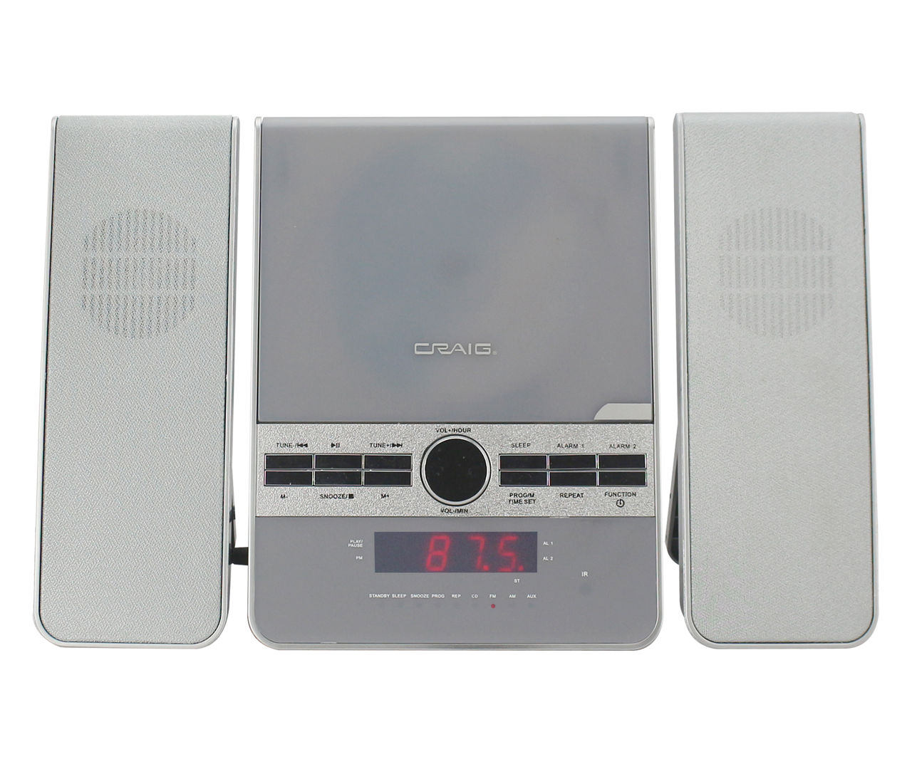 Craig Silver 3-Piece CD Shelf System with AM/FM Stereo Radio | Big Lots