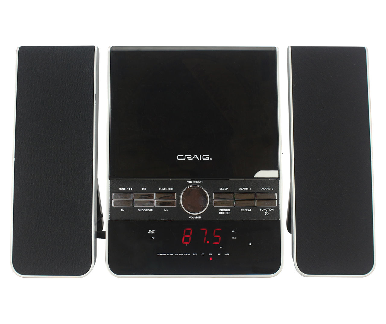 Craig Black 3-Piece CD Shelf System with AM/FM Stereo Radio | Big Lots