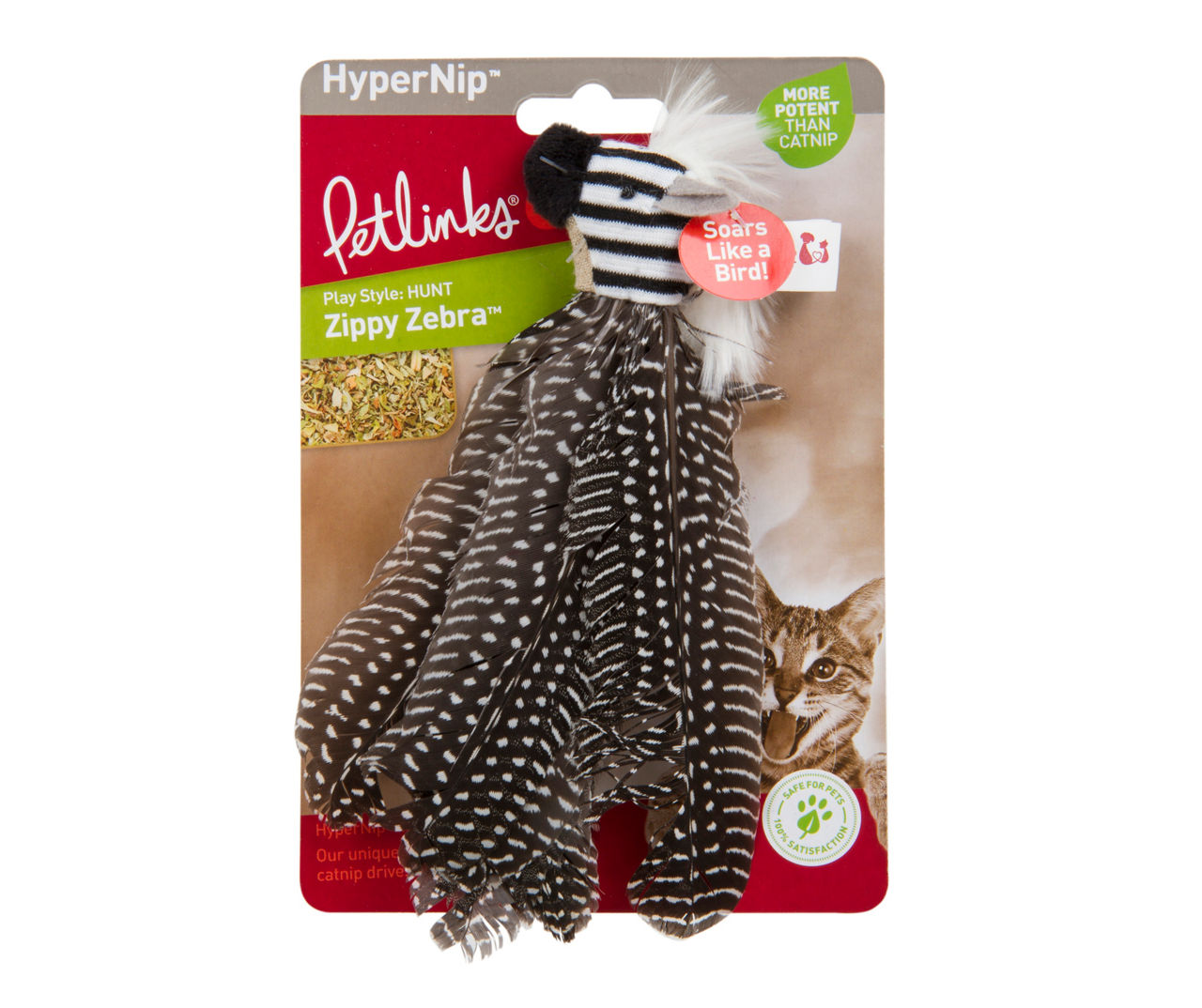 Petlinks HappyNip Zippy Zebra Cat Toy | Big Lots