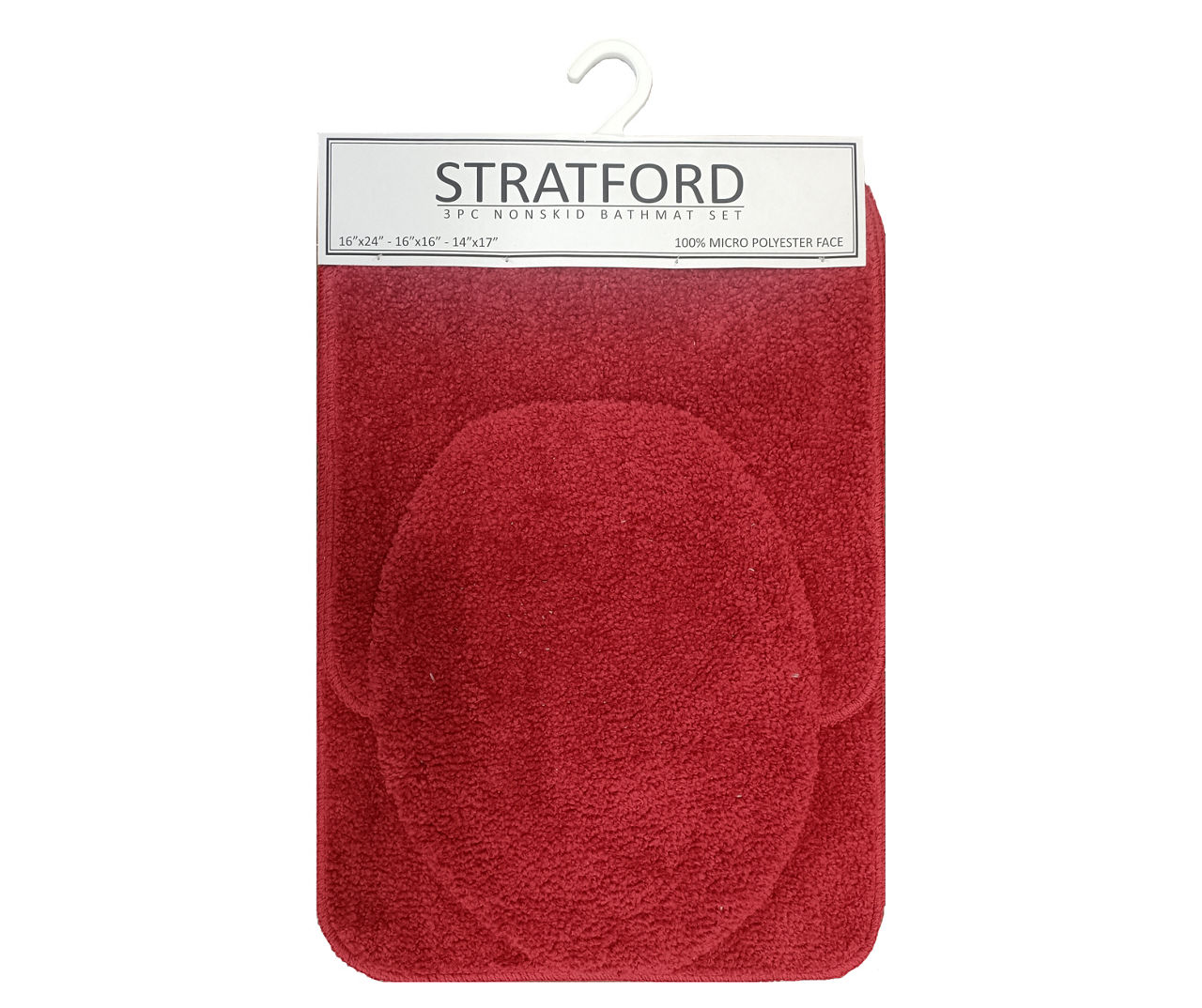 Red 3-Pc. Bath Rug Set | Big Lots