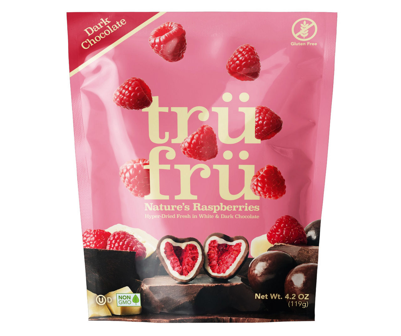 Tru Fru Nature's Raspberries & Chocolate Bites, 4.2 Oz. | Big Lots