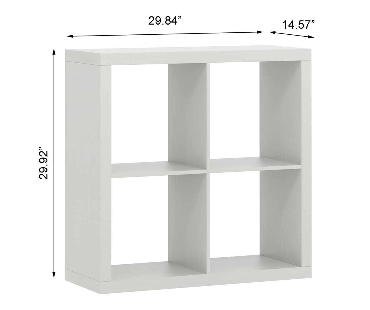 Real Living White 4-Cube Storage Organizer | Big Lots