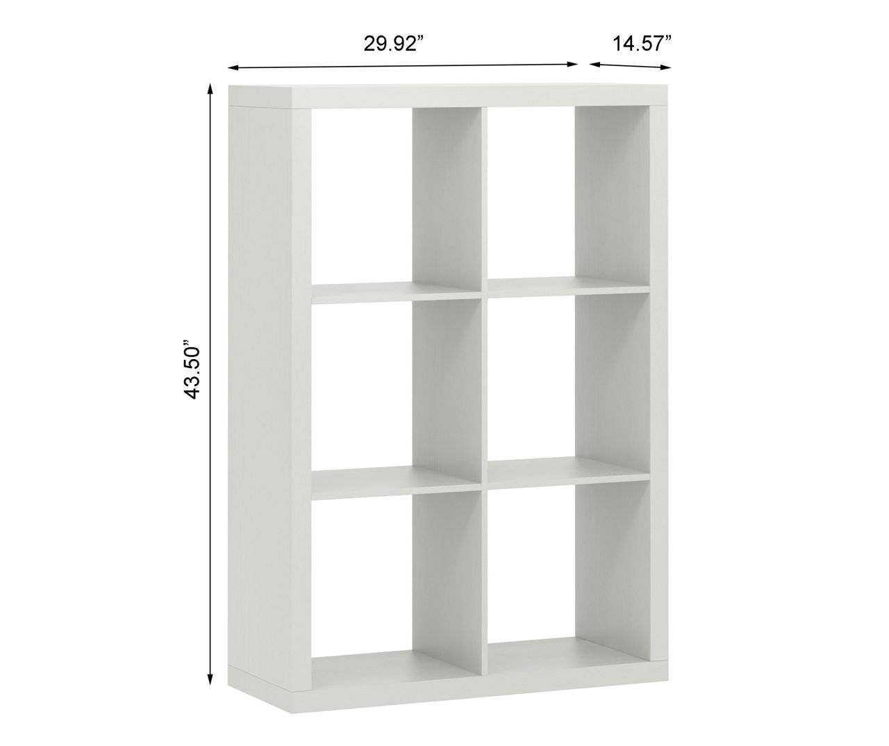 Real Living White 6-Cube Storage Organizer | Big Lots