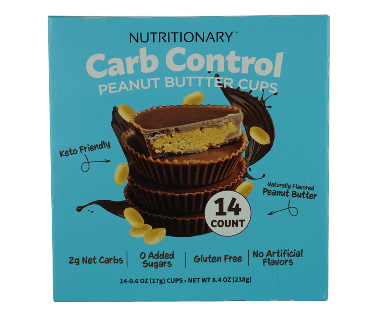 Nutritionary Carb Control Peanut Butter Cups, 14-Count | Big Lots