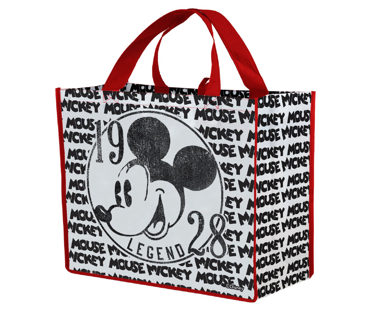 Disney "Legend" Black & White Mickey Mouse X-Large Reusable Tote | Big Lots