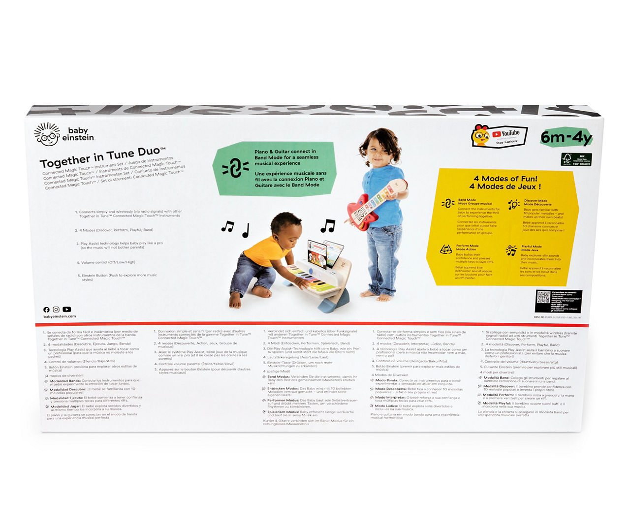 Baby Einstein Together in Tune Magic Touch Piano & Guitar Musical Toy ...