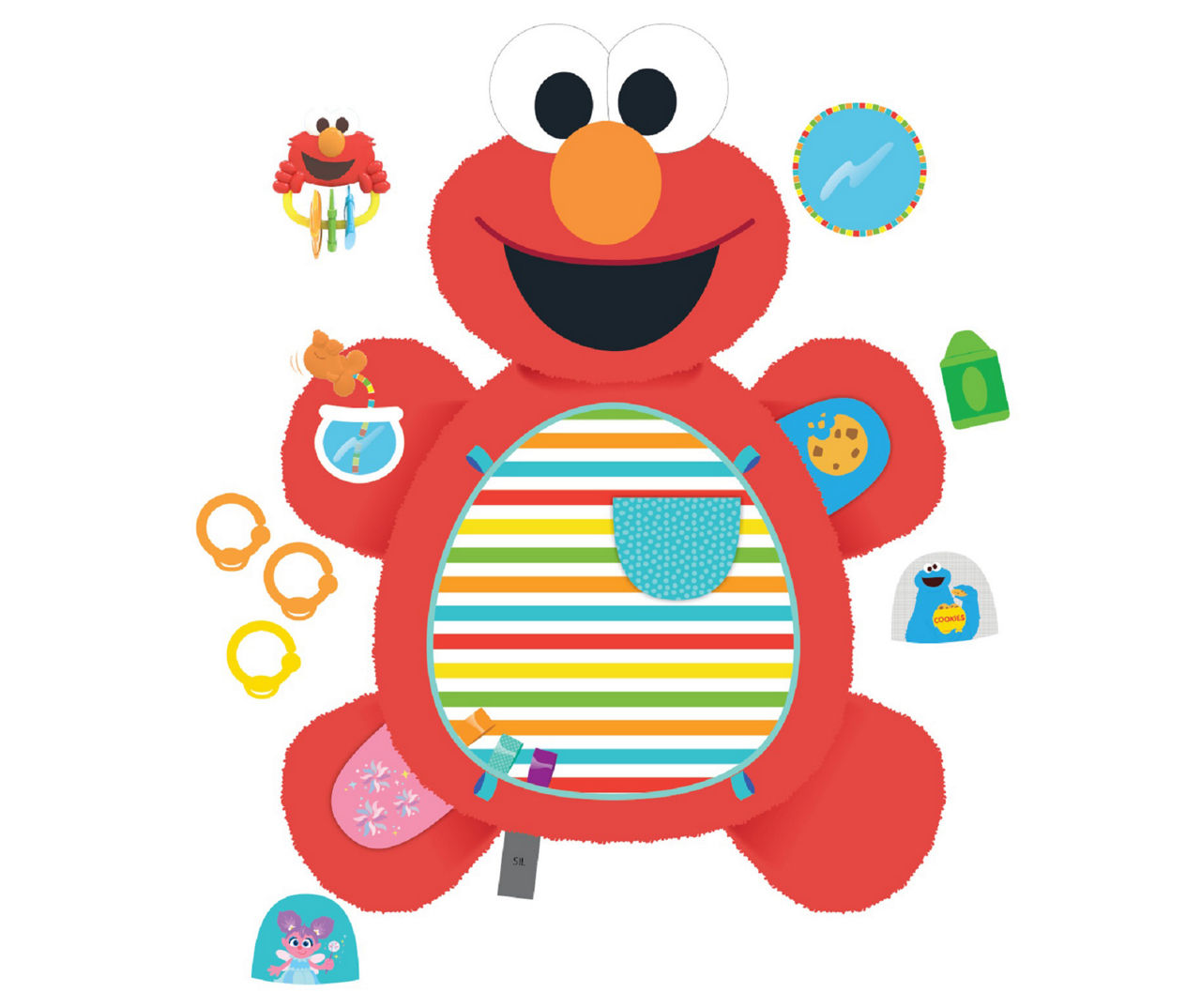 Bright Starts Sesame Street Tummy-Time Elmo Prop Mat | Big Lots