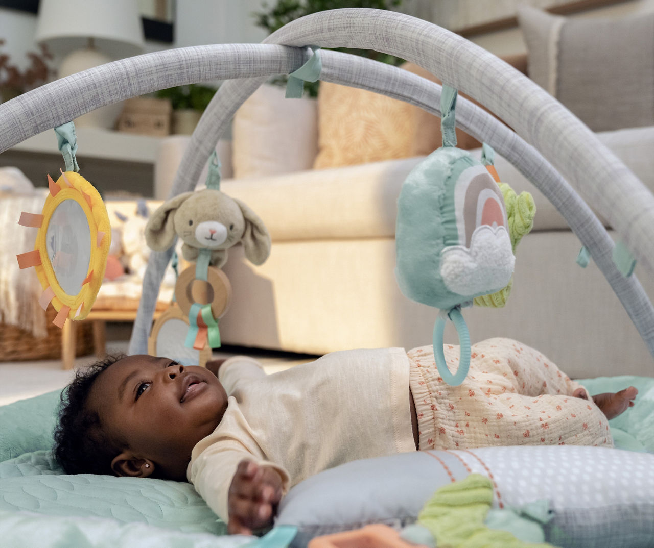 Ingenuity Calm Springs Plush Activity Baby Gym | Big Lots