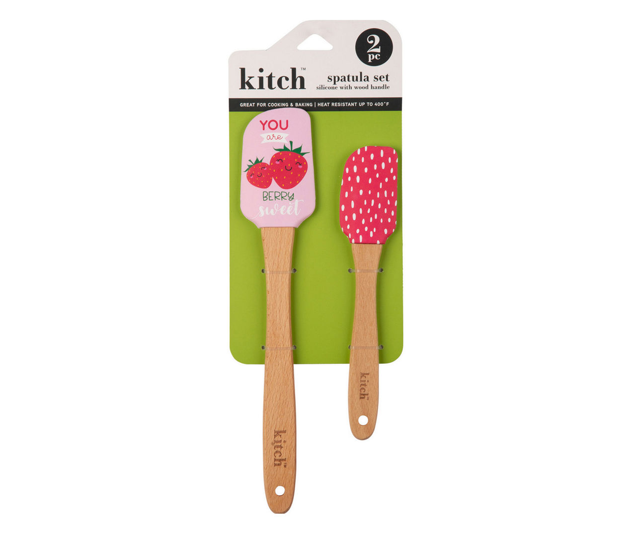 Home Essentials "Berry Sweet" Pink & Red 2-Pc. Spatulas Set | Big Lots